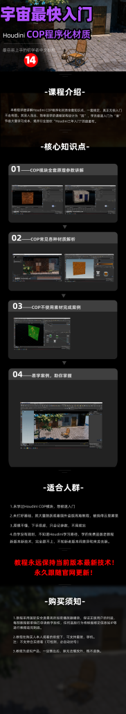 《Houdini COP程序化材质篇全解析》—— 宇宙最快入门系列⑭